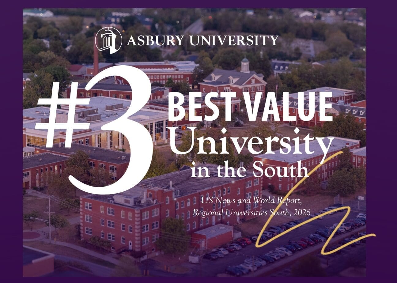 Asbury University Ranks #3 Best Value in the South by U.S. News & World ...